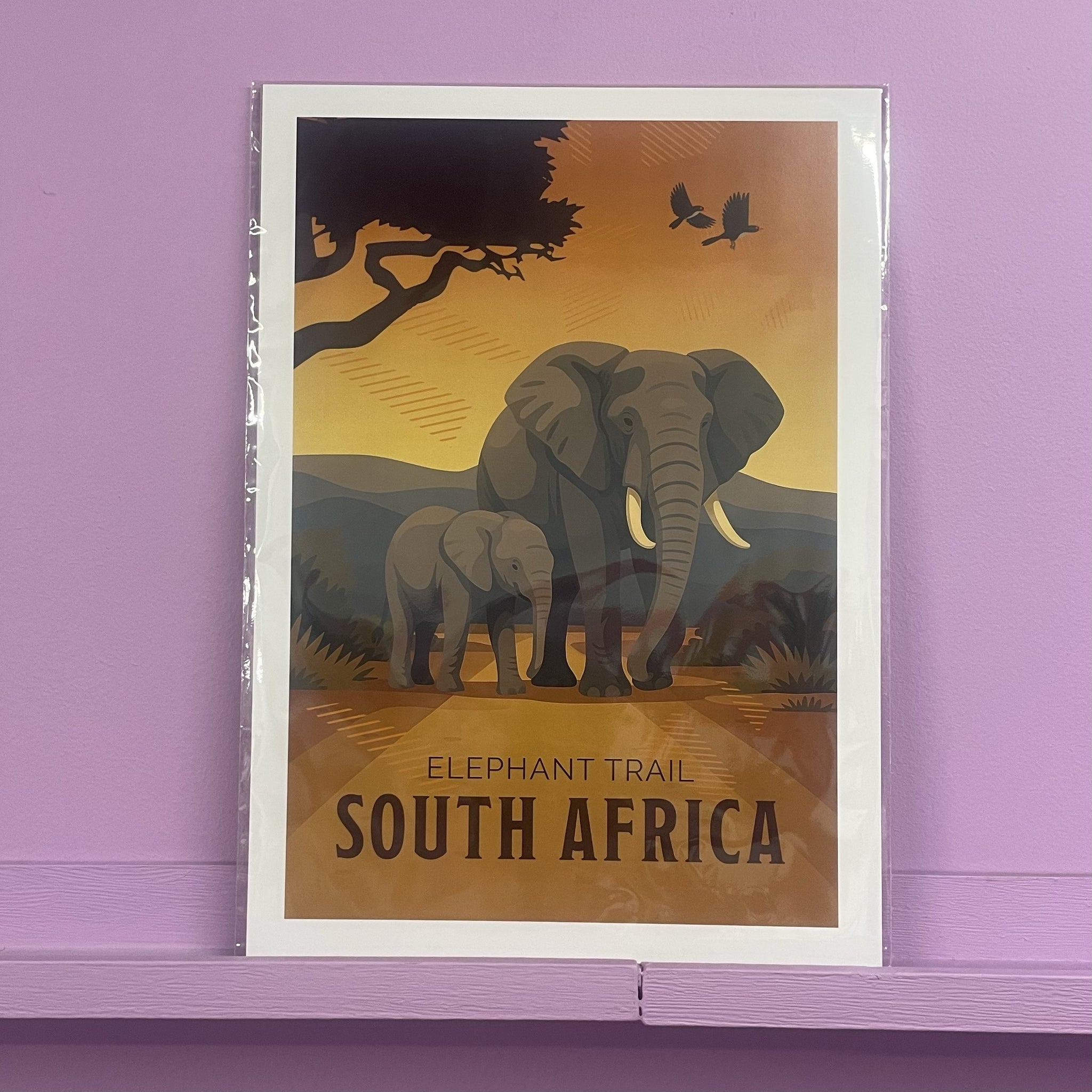 Print | A3 | Elephant trail