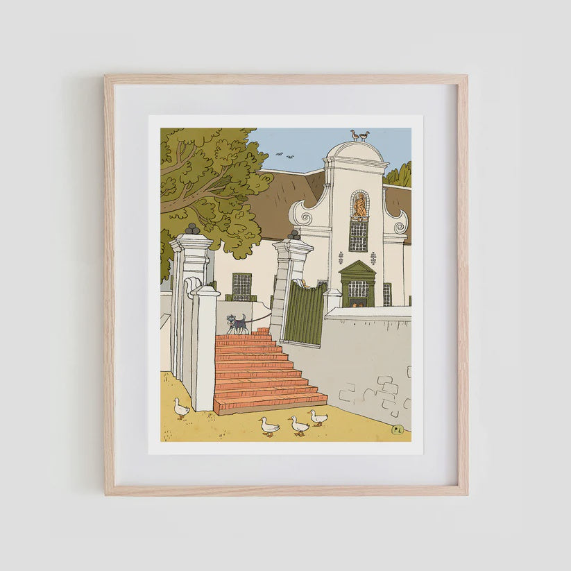 Daily Drawing - Groot Constantia Ducks - A4